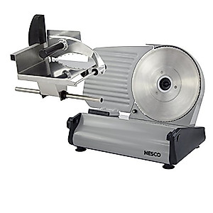 NESCO Stainless Steel Food Slicer Adjustable Thickness, 8.7",Silver