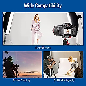 NEEWER Tripod Head, 360° Rotating Panoramic Ball Head with 1/4” Quick Shoe Plate for Tripod Monopod Slider DSLR Camera Camcorder, Max Load up to 5kg/11lb – GM28