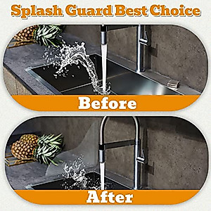 Honitra 2Pcs Shower Splash Guard, Self- Adhesive Transparent Shower Water Guard, Bath Corner Water Splash Guard to Keep Water in Shower, Tub Splash Guard