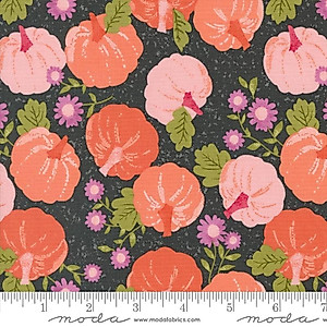 Generic Moda Hey Boo by Lella Boutique 5210 16 Midnight Pumpkin Toss Fabric, Mixed