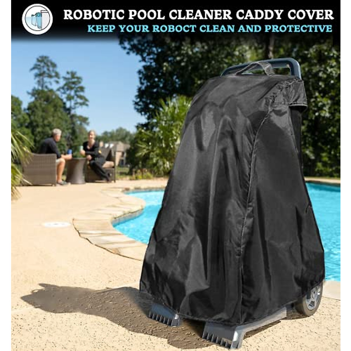 9991794-R1 Pool Cleaner Classic Caddy Cover, Fits for Dolphin Robotic Cleaner Caddy & Many Brands of Robotic Pool Vacuum Cleaners Caddy
