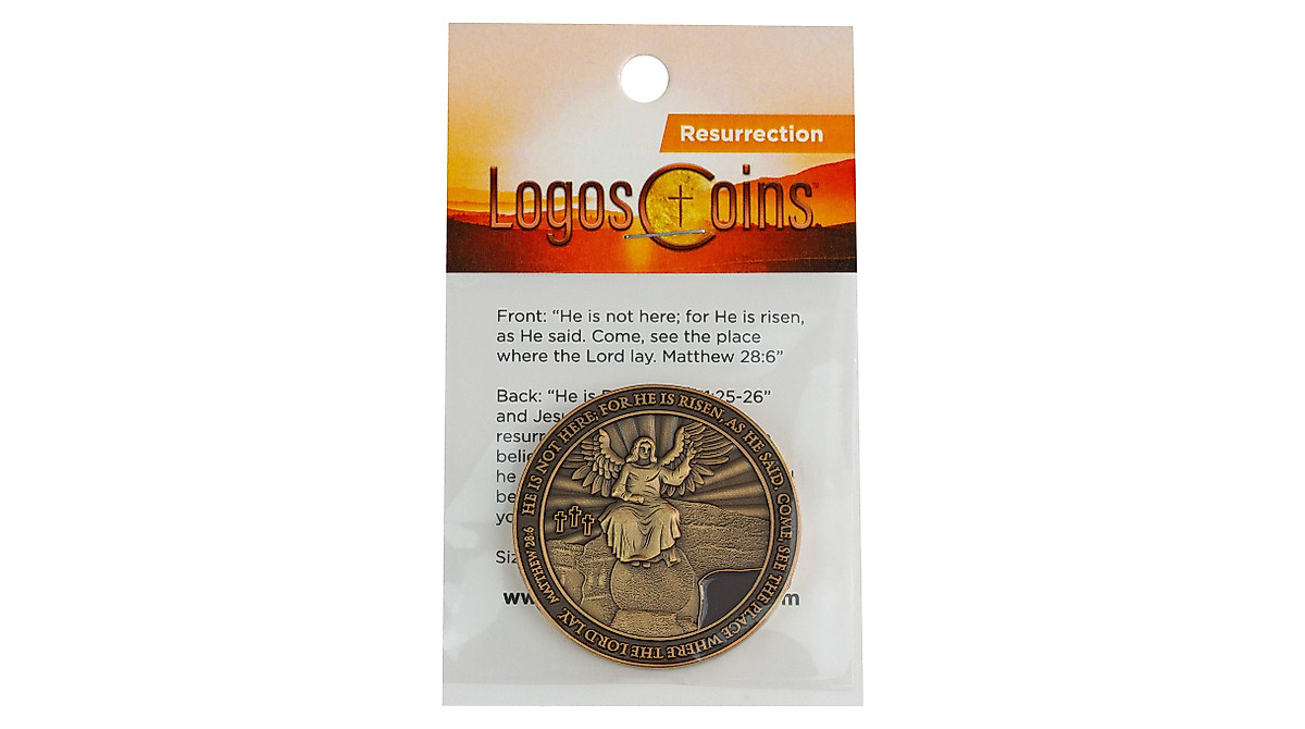 Easter Resurrection Coin - He Is Risen, Bulk Pack of 3