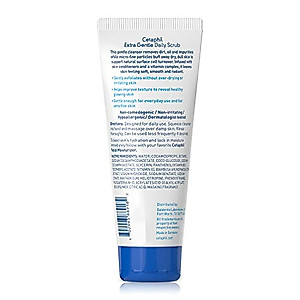 Cetaphil Exfoliating Face Wash, Extra Gentle Daily Face Scrub, Gently Exfoliates & Cleanses, For All Skin Types, Non-Irritating & Hypoallergenic, Suitable For Sensitive Skin, 6 Fl Oz, Pack of 2