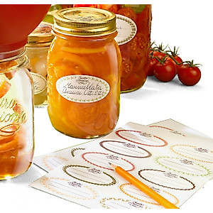 Bormioli Rocco Quattro Stagioni Canning Label, Set of 30