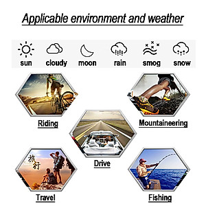 YIMI Polarized Photochromic Outdoor Sports Driving Sunglasses for Men Women AntiGlareEyewear Ultra-Light Sun Glasses (photochromic/Black Frame Yellow lens)