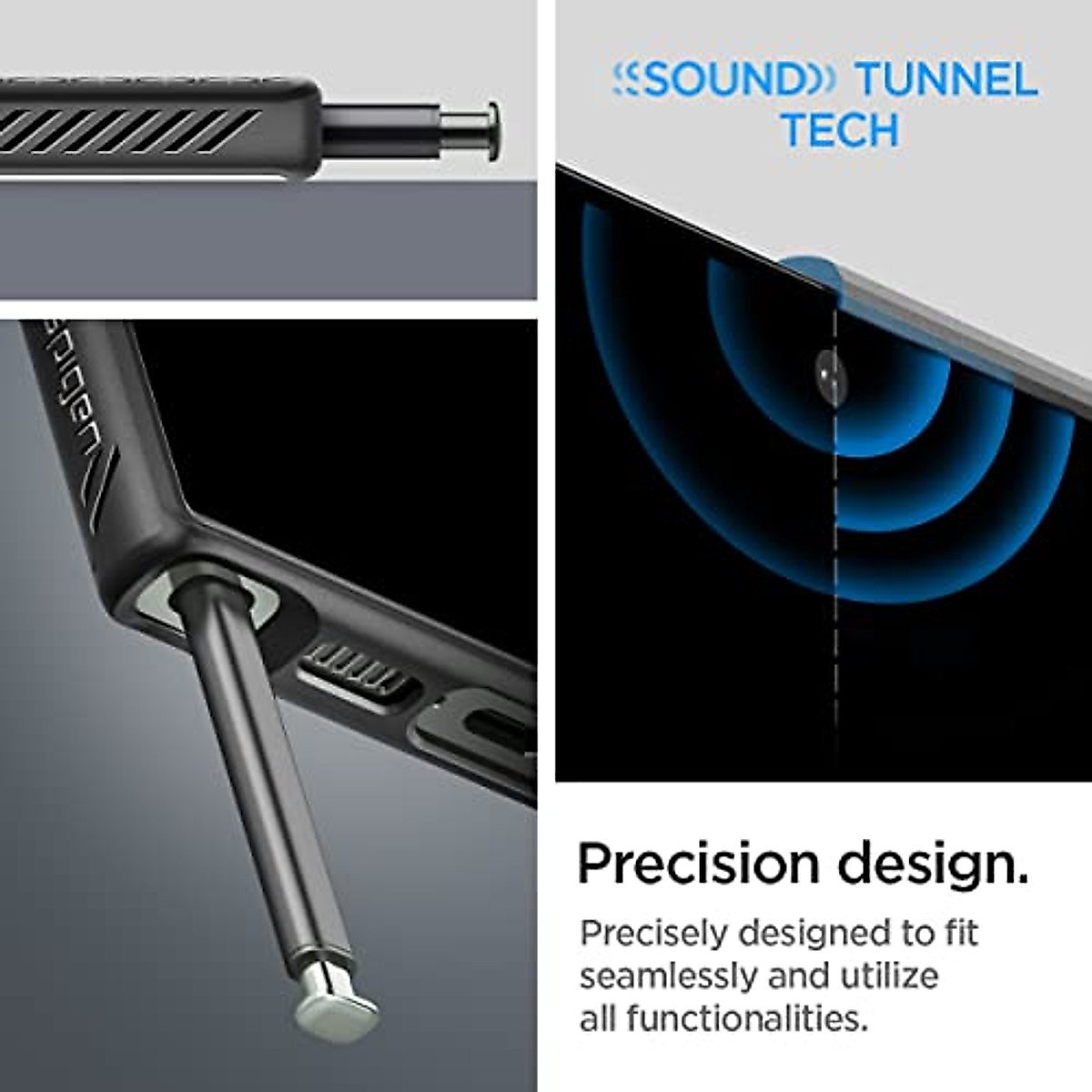 Spigen Liquid Air Designed for Galaxy S23 Ultra Case (2023) - Matte Black