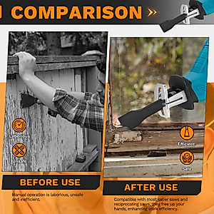 SAKER Reciprocating Saw Scraper Blade 4PCS, Blades Reciprotools as Attachment Accessoriesas and Adapter for Reciprocating Saw, Black