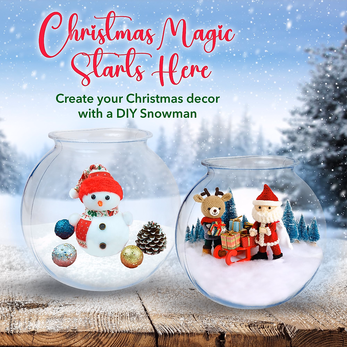 Sterline Plastic Ivy Bowls - 12 Pack - 16 Oz - Fish Bowl for Drinks, Home Décor, Unbreakable Centerpiece, Carnival Game Accessory, Candy Dishes, Ornament Holder, Party Supplies, Sweet Treats