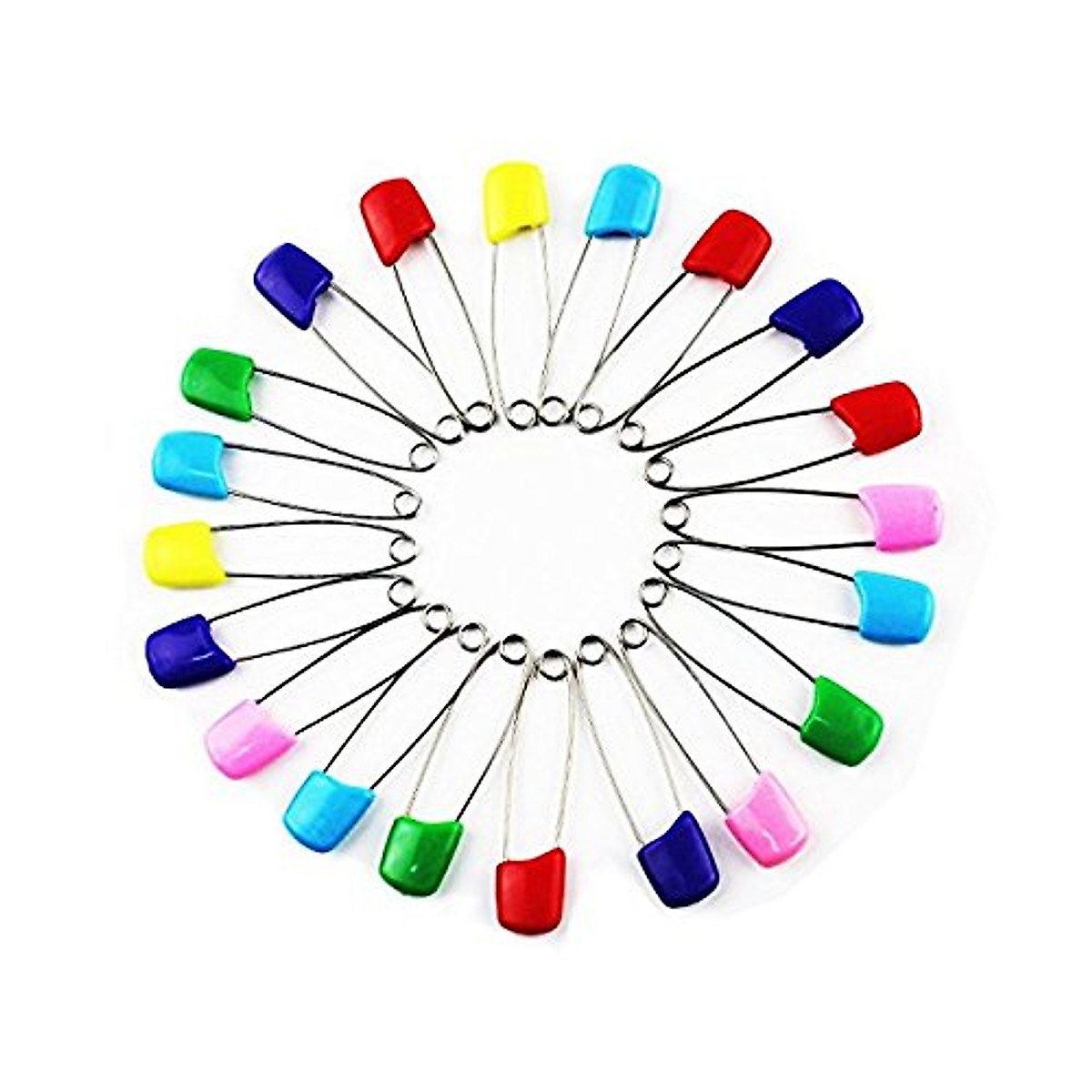 Generic Cloth Diaper Pins Stainless Steel Traditional Safety Pin 12pcs