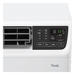 LG 12,000 BTU Dual Inverter Smart Window Air Conditioner, 115V Cools 550 Sq. Ft., Ultra Quiet Operation, Up to 35% More Energy Savings, ENERGY STAR®, works with LG ThinQ, Amazon Alexa and Hey Google