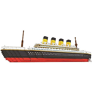 FULHOLPE Titanic Model Building Block Set, 3800Pcs Cruise Ship Titanic Boat Model Building Kit Compatible with Creator Expert 10294