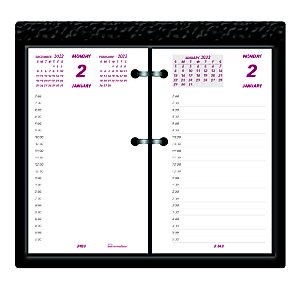 Brownline Daily Calendar Pad Refill, 6 x 3.5, White/Burgundy/Gray Sheets, 2023