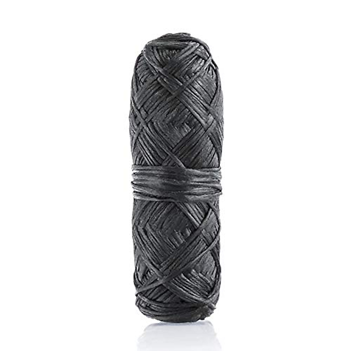 Bamboo Charcoal Floss - Reusable Container with Floss Refills - 99 Yards - Plant-Based Candelilla Wax Floss with Natural Mint Flavoring - Vegan Floss - 3X Floss Refills