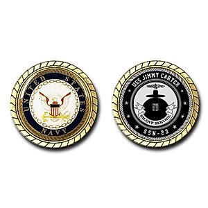 USS Jimmy Carter SSN-23 US Navy Submarine Challenge Coin - Officially Licensed