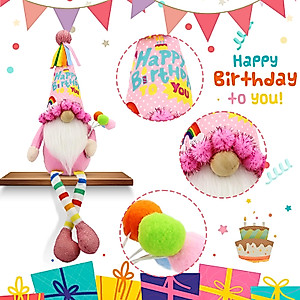 Happy Birthday Gifts for Women, Funny Happy Birthday Gnomes Gifts for Women Best Friends Mom Mother Wife Grandma Daughter Her Girl Sister Happy Birthday Gift Ideas Birthday Decor Birthday Decorations
