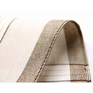 Men's Handkerchiefs,Classic design,100% Cotton Hankies,Pack of 6 (style 1)