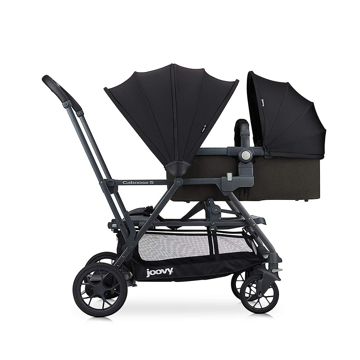 Joovy Portable Stroller Bassinet with Zip Closure, UPF 50 Sun Canopy - Compatible Qool and Caboose RS Strollers (Adapters Sold Separately)