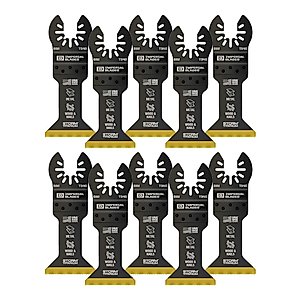 Imperial Blades IBOAT340-10 One Fit 1-3/4" Multi-Material Storm Titanium Metal/Wood Blade, 10PC