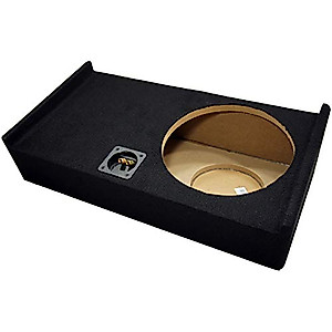 Compatible with 2009-2020 Ford F-150 Super Cab Truck Kicker Bundle Comp C12 Single 12" Sub Box Enclosure & Harmony HA-A400.1 Amp