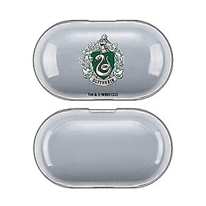 Head Case Designs Officially Licensed Harry Potter Slytherin Crests and Shields Clear Hard Crystal Cover Compatible with Samsung Galaxy Buds/Buds Plus