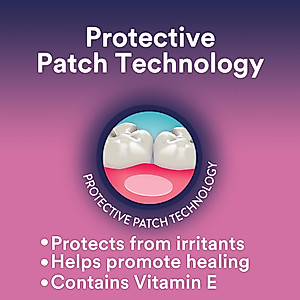 DenTek Canker Relief Sore Patch Relieves Canker Pain, 6 Count (Pack of 1)