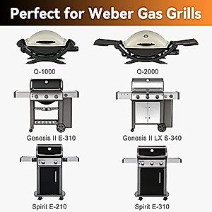SHINESTAR 60-Pack Drip Pans for Weber, Grill Accessories for Weber Genesis, Spirit, Q Series, Disposable Aluminum Foil Grease Tray Liners, 8.5 x 6 Inch