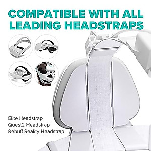Rebuff Reality VR Power 2 - VR Headsets Battery Pack Compatible with Oculus Quest 2, 10,000mAh Extended 8 Hrs of Playtime and Lightweight Design, Counter Balance with Improved Comfort