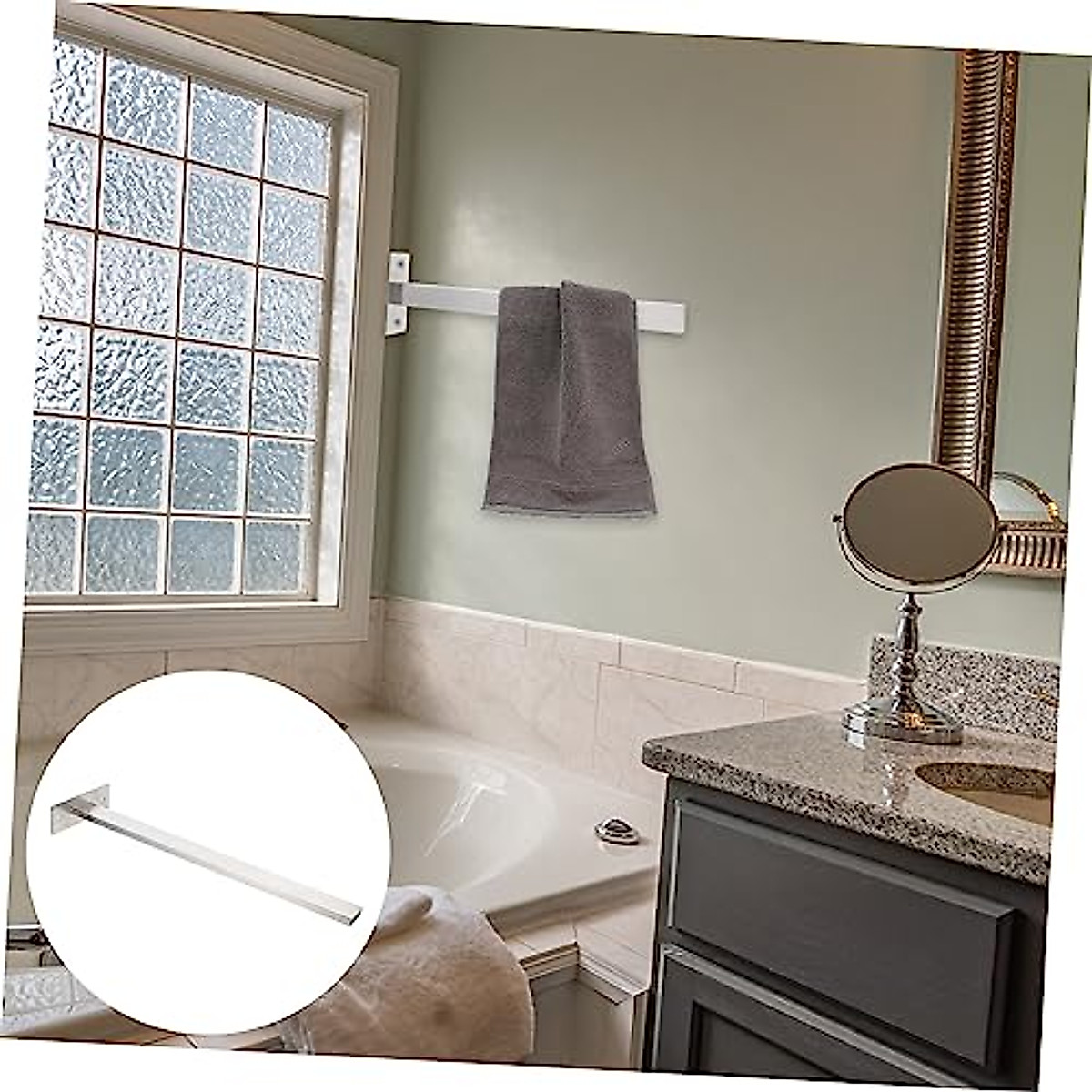 DOITOOL 3 Sets Stainless Steel Towel Mounted Towel Hanging Storage Holder Bathroom Towel Bar Wall Mounted Clothing Rack Towel Hanger 304 Stainless Steel Shelf Tower