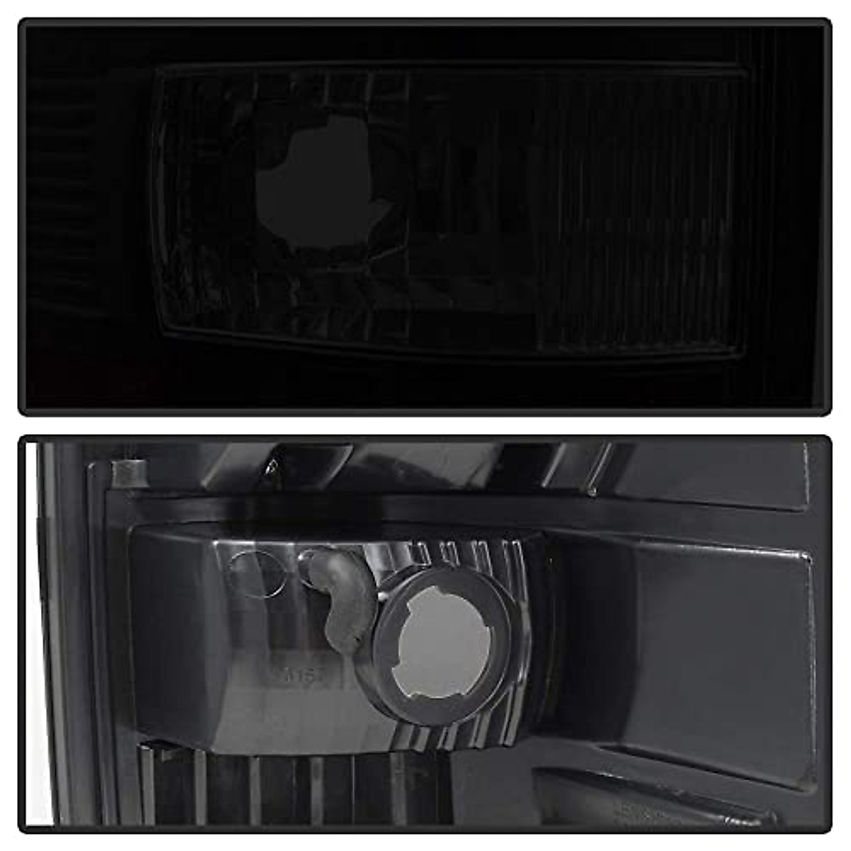 ACANII - For 2004-2008 Ford F150 Pickup Styleside Black Housing Smoked Lens LED Tail Lights Brake Lamps Pair Left+Right Cyber Black V2