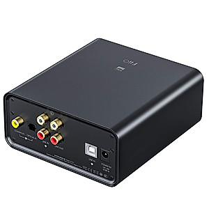 FiiO K5 Pro Headphone Amps Portable Desktop DAC and Amplifier 768K/32Bit and Native DSD512 for Home/PC 6.35mm Headphone Out/RCA Line-Out/Coaxial/Optical Inputs