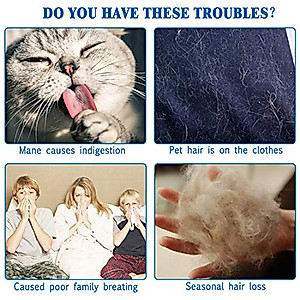 Closeep Dog Grooming Glove 1 Pair Pet Deshedding Brush Gloves Cat Hair Remover Mitt for Pet Massage Long or Short Fur Bathing