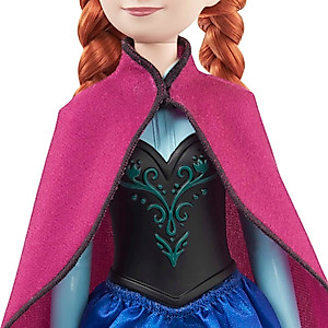 Mattel Disney Frozen Toys, Anna Fashion Doll & Accessory with Signature Look, Inspired by the Movie