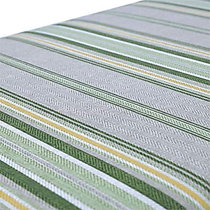 Pillow Perfect Outdoor | Indoor Terrace Sunrise Rounded Corners Chair Cushion, 40.5 X 21 X 3, Green