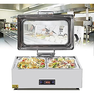 Electric Chafing Dish, 9QT Chafing Dish Buffet Set, Chafers Buffet Servers and Warmers, Chaffing Servers with Covers, Catering Party, Food Warmer for Parties Buffets (2 Pans)