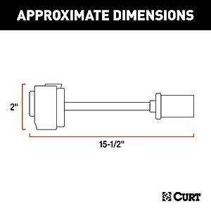 CURT 57300 8-Prong to USCAR Wiring Harness Adapter, Select Chrysler, Dodge, Freightliner, Jeep, Mitsubishi