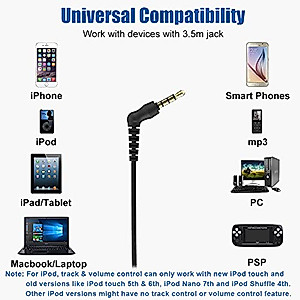 Joysico Wired Over The Ear Earbuds with Microphone Volume Control Ear Hook and Case, Sweatproof Sport Earphones for Running Exercise Gym Workout, Wrap Around Headphones for Cellphones, Laptop, Tablet