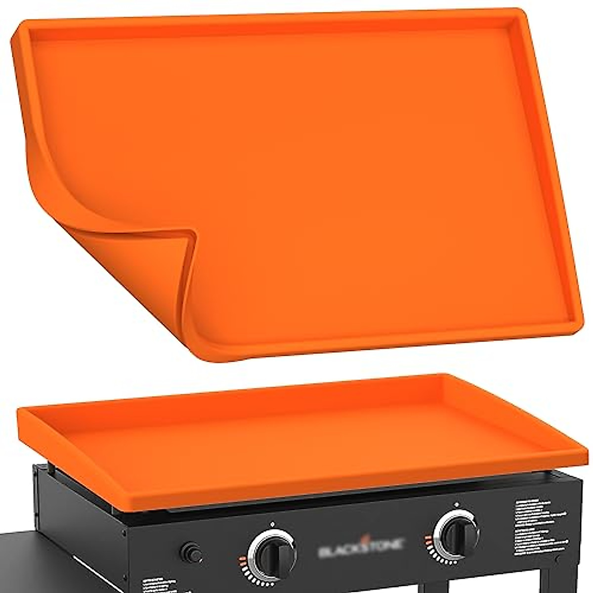 Upgraded Griddle Cover Mat for 28 Inch Blackstone Griddle, Full-edge Griddle Silicone Protective Mat, Heavy Duty Food Grade Silicone Grill Cover Protect Your Griddle from Insects, Debris and Rust