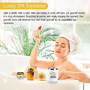 Sending Sunshine Gift, 11Pcs Sunflower Gifts for Women, Care Package, Birthday Gifts Box, Get Well Soon Gifts Basket Thinking of You Gift for Women, Friend, Sister, Mom with Inspirational Blanket