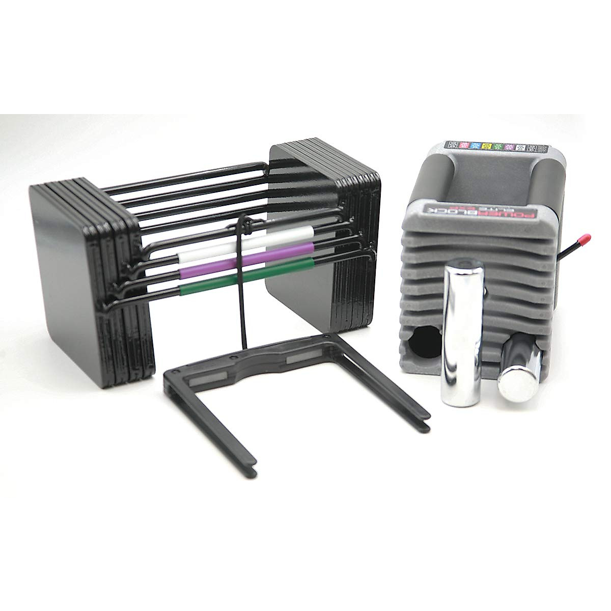 PowerBlock Elite EXP Adjustable Dumbbells, Sold in Pairs, Stage 1, 5-50 lb. Dumbbells, Durable Steel Build, Innovative Workout Equipment, All-in-One Dumbbells, Expandable with Expansion Kits