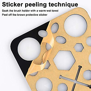 CHRUNONE 28 Hole Makeup Brush Drying Rack with Mat Keep Countertop Drying, Folding Makeup Brush Holder, Air Tree Tower Stand Organizer Comes with Mat