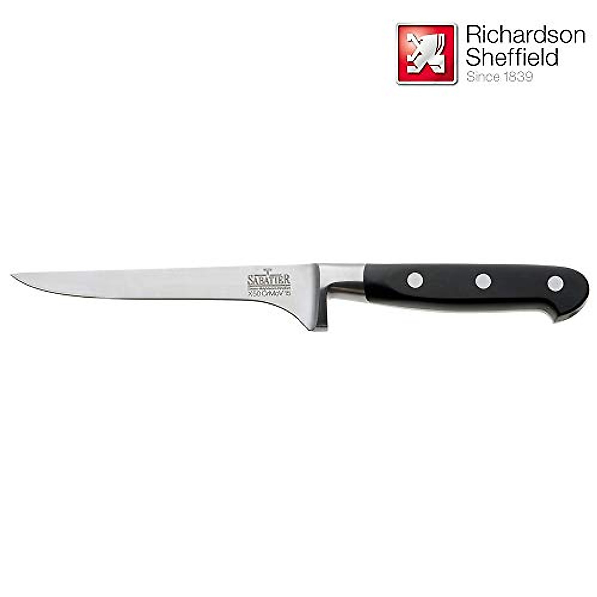 RICHARDSON SHEFFIELD V Sabatier 9pc, 9 Piece Knife Block, Black