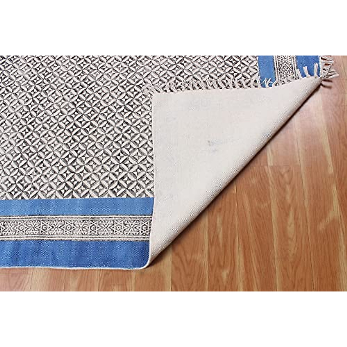 Blue Garden yoga mat Custom size rug Dining room rug Outdoor patio rug Indian handmade rug Square cotton rug Hallway runner rug Stair runner rug Rug for kitchen