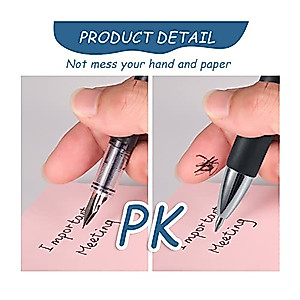 6 Pieces Multicolor Disposable Fountain Pens, Smooth-Writing Office Supplies for Sketching, Journaling, Calligraphy, Doodling and Holiday Christmas Gifts