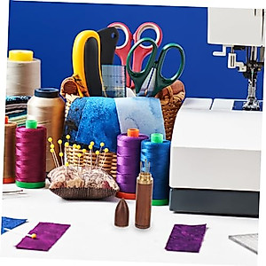 KONTONTY Container Sewing Pins Sewing Case Knitting Case Needles Holder for Crafts Embroidery Supply Sewing Storage Tubes Knitting Organizer Wood