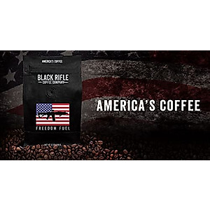Black Rifle Coffee Freedom Fuel (Dark Roast) Ground 12 Ounce Bag, Dark Roast Ground Coffee, Dark and Bold Flavor, Helps Supports Veterans and First Responders