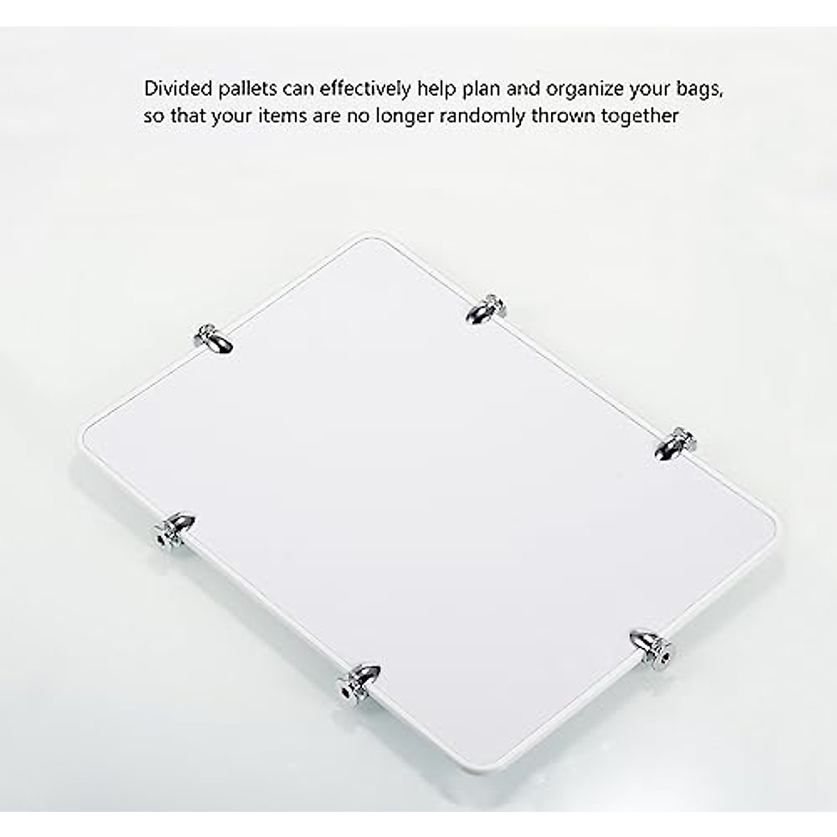 LUAATT Divider Tray For Original Size Bogg Bag,1 Pcs Upgraded Divider Tray Accessories With 6 Metal Fixing Clip For Bogg Bag,Space Organizer