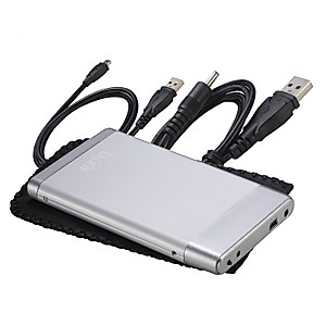 BIPRA 160Gb 160 Gb External USB 2.0 Hard Drive with One Touch Back Up Software - Silver - Fat32