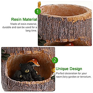 TEHAUX Flower Pots Plants Vase Fish Tank Decorations Money Tree Plant Indoor Flower Sedum Succulent Pot Flower Bed Pot Garden Pot Decor Potted Plant Succulent Bowl Decorate Container Box