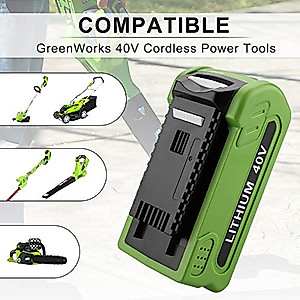 Powilling 40V 3.0Ah Replacement Lithium Battery for GreenWorks 29462 Battery GreenWorks 40V G-MAX Power Tools 29252 20202 22262
