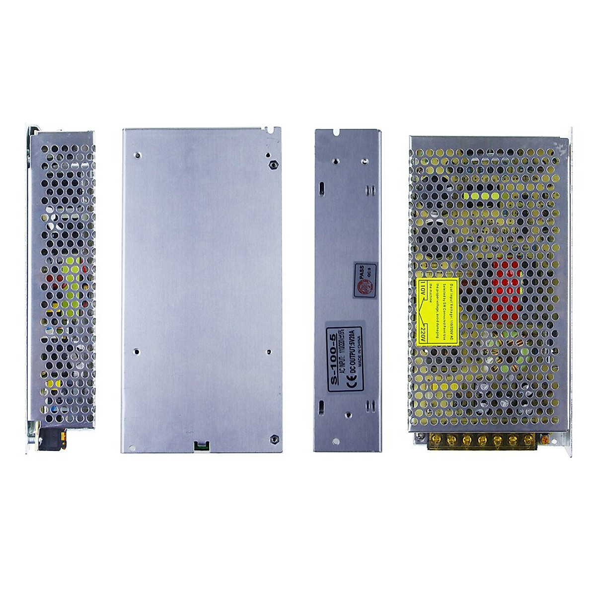 ALITOVE 5V 20A 100W AC to DC Power Supply Transformer Adapter Converter LED Driver for WS2812B WS2811 WS2813 WS2801 APA102 LED Strip Pixel Light CCTV Camera Security System, AC 110V/220V Input